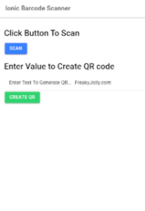Ionic React | Adding Barcode QR Code Reader Generator App Example